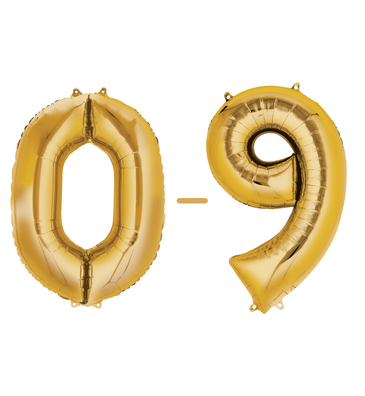 Anagram SuperShape Anagram Gold Foil Numbers 0-9 – Pro Balloon Shop