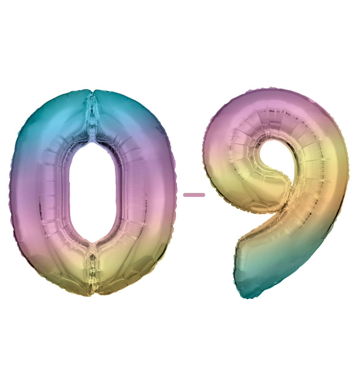 Anagram SuperShape Anagram Pastel Rainbow Foil Numbers 0-9 – Pro ...