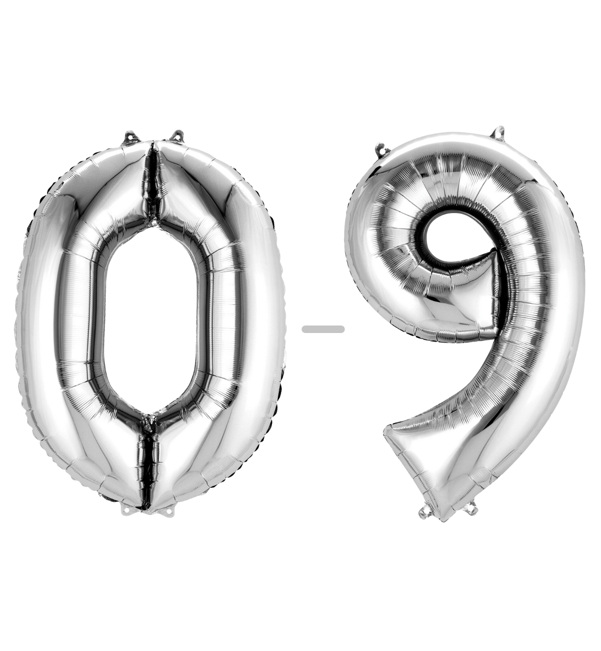 Anagram SuperShape Anagram Silver Foil Numbers 0-9 – Pro Balloon Shop