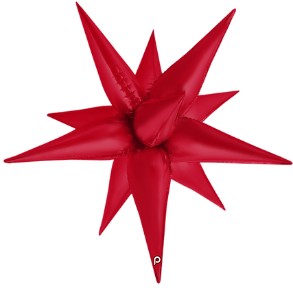 Prima Red Satin Starburst – Pro Balloon Shop