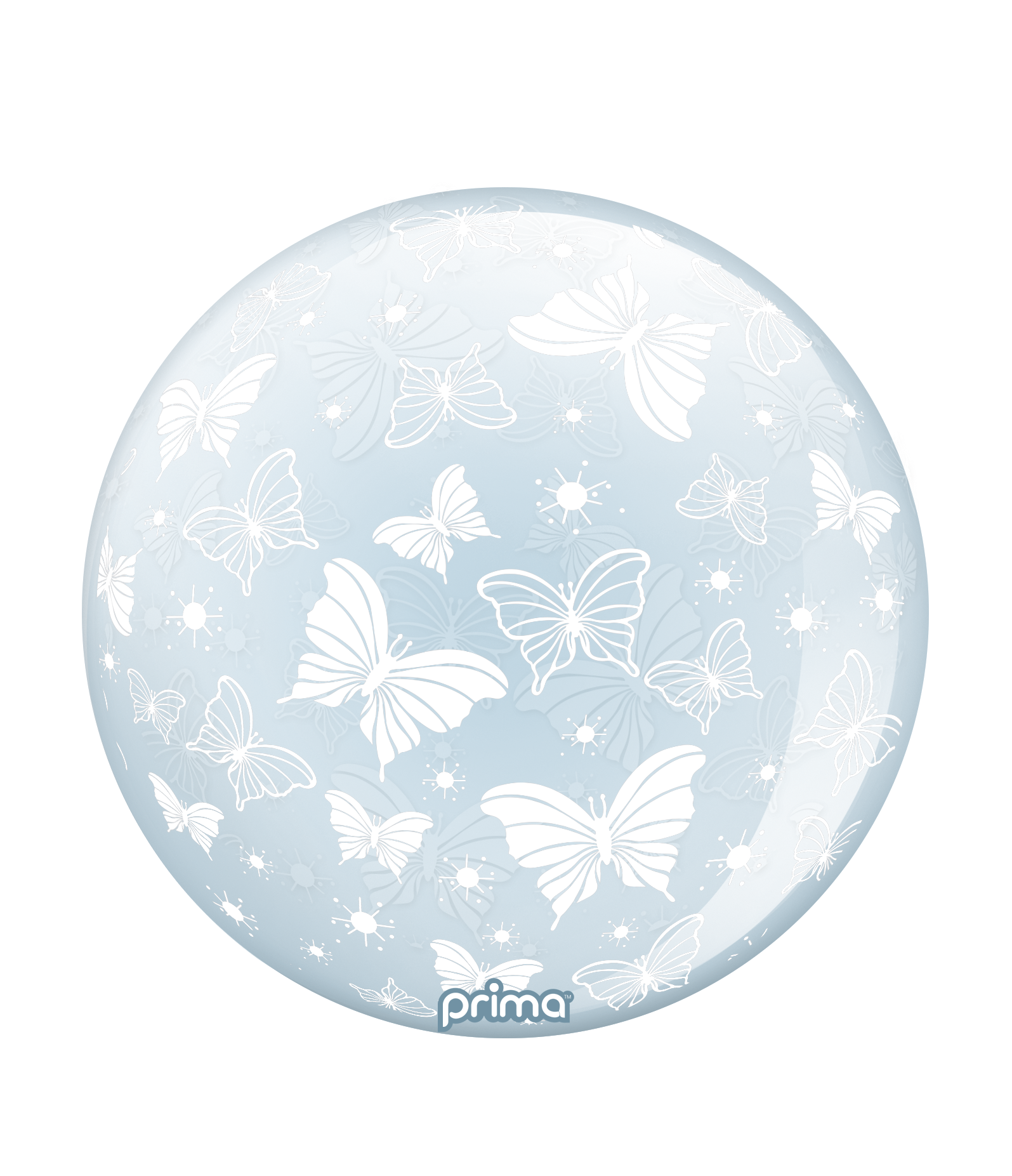 Prima White Butterflies Sphere – Pro Balloon Shop
