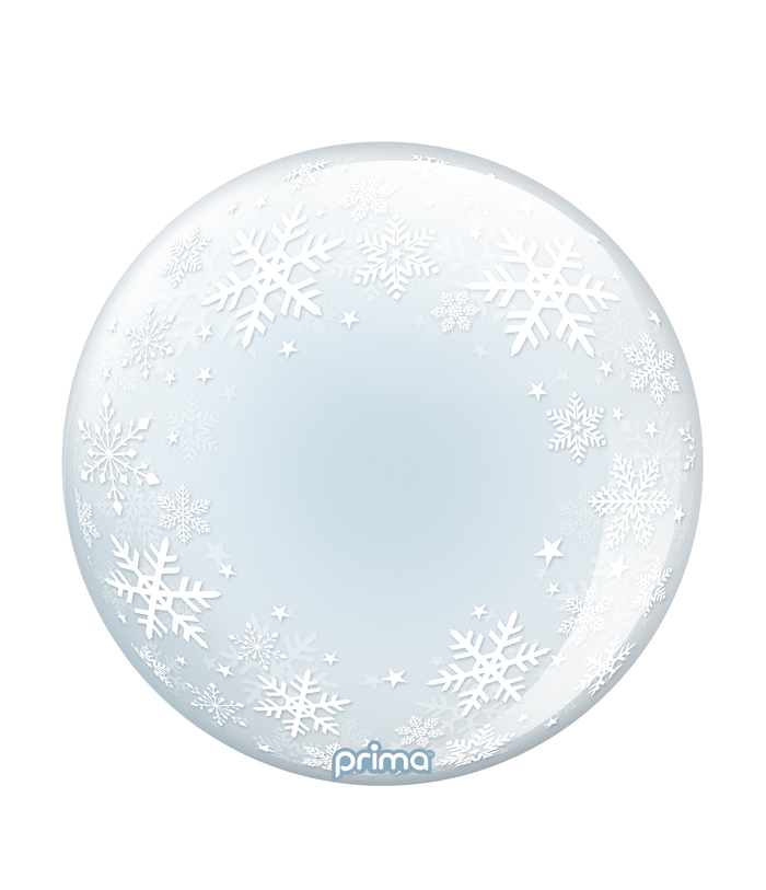 Prima White Snowflakes Sphere – Pro Balloon Shop